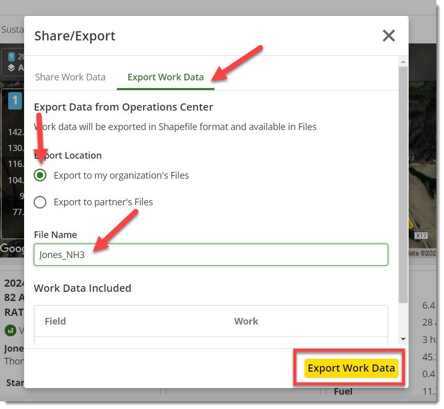 Exporting a Single Application Shapefile from MyJohnDeere Operations Center